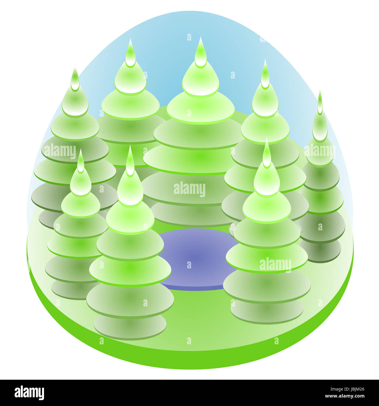 Beautiful lake natural scene in Cut Out Stock Images & Pictures - Alamy