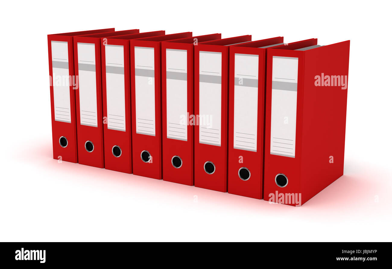 Storage box file binders Cut Out Stock Images & Pictures - Alamy