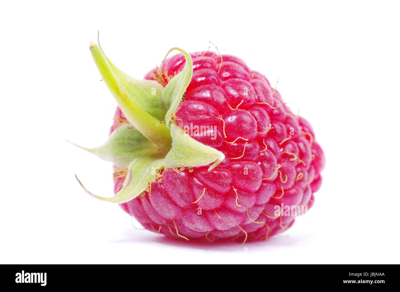 raspberry closeup isolated on white background Stock Photo - Alamy