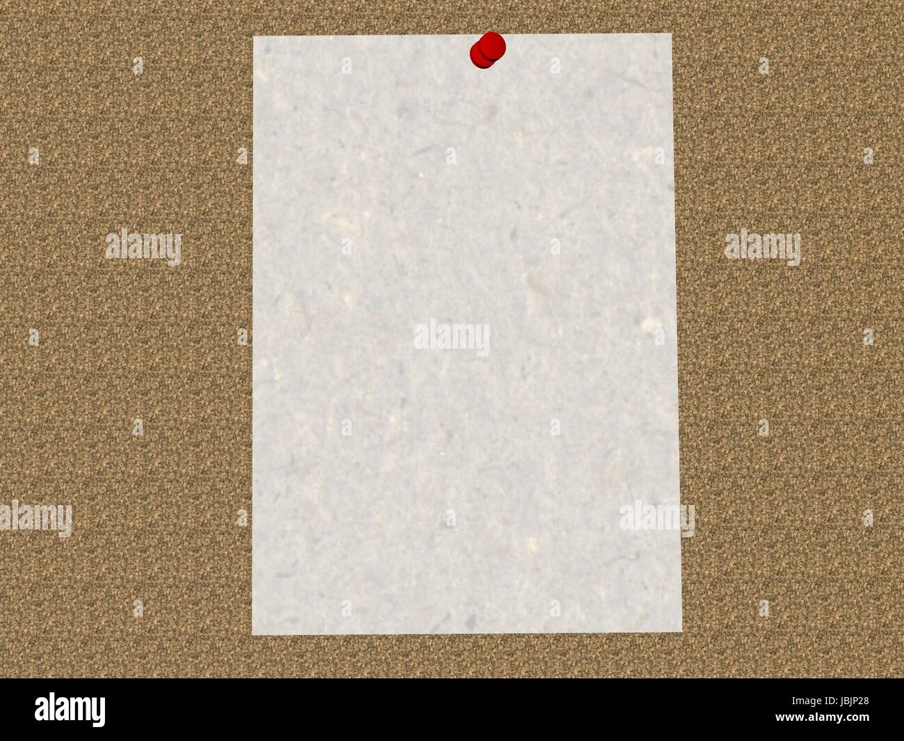 Blank paper sheet with pin, 3d render Stock Photo - Alamy