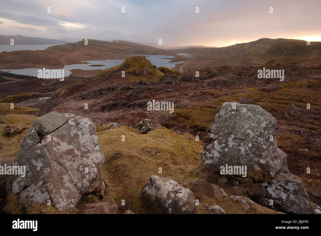 Scottish landscapes: Isle of skye at sunset Stock Photo - Alamy