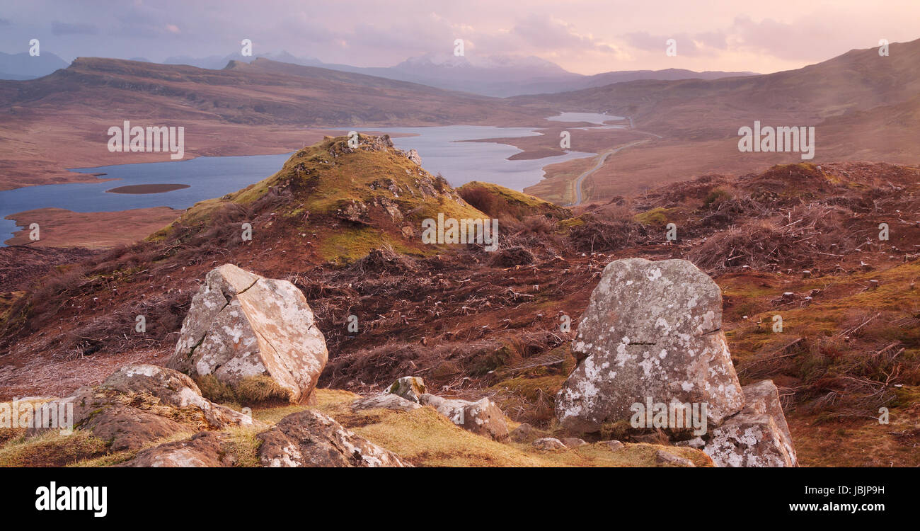 Scottish landscapes: Isle of skye at sunset Stock Photo - Alamy
