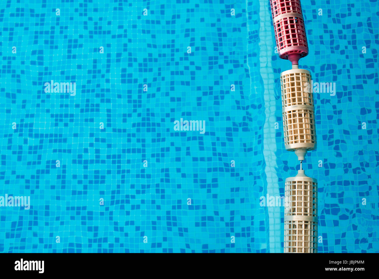Swimming pool and swimming hall. Blue color swimming pool Stock Photo ...