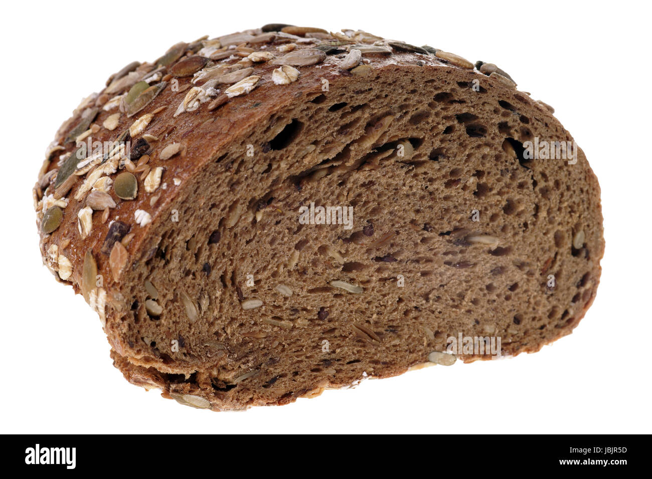 Wholemeal bread isolated over a white background Stock Photo - Alamy