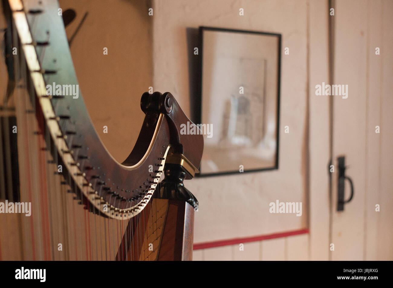 one of 16 pictures of the welsh Triple Harp taken in natural light at a ...