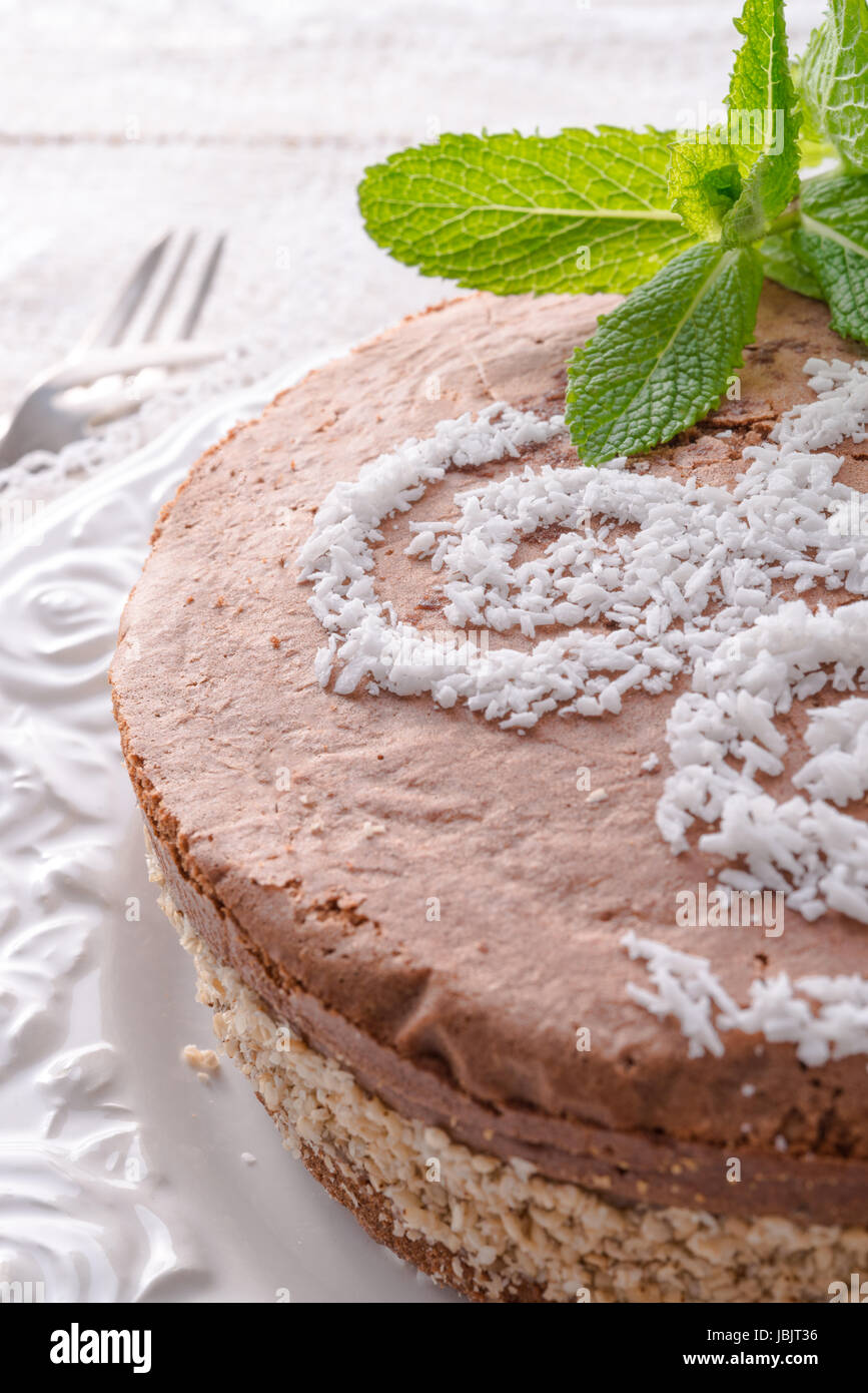 chocolate cakes with nut filling Stock Photo - Alamy