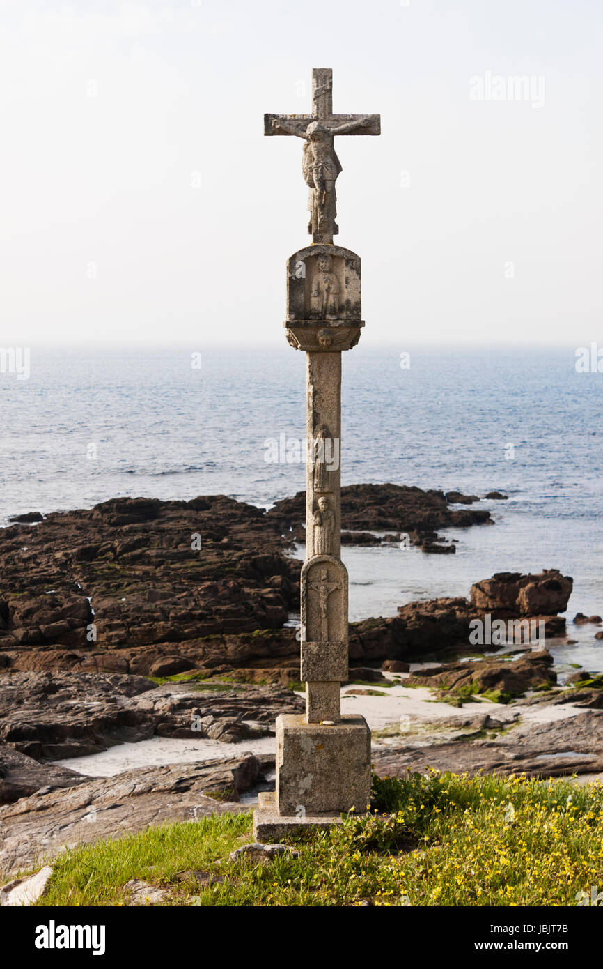 Cruceiro in Fontaiña Beach in Canido, Vigo, Pontevedra, Galicia, Spain ...