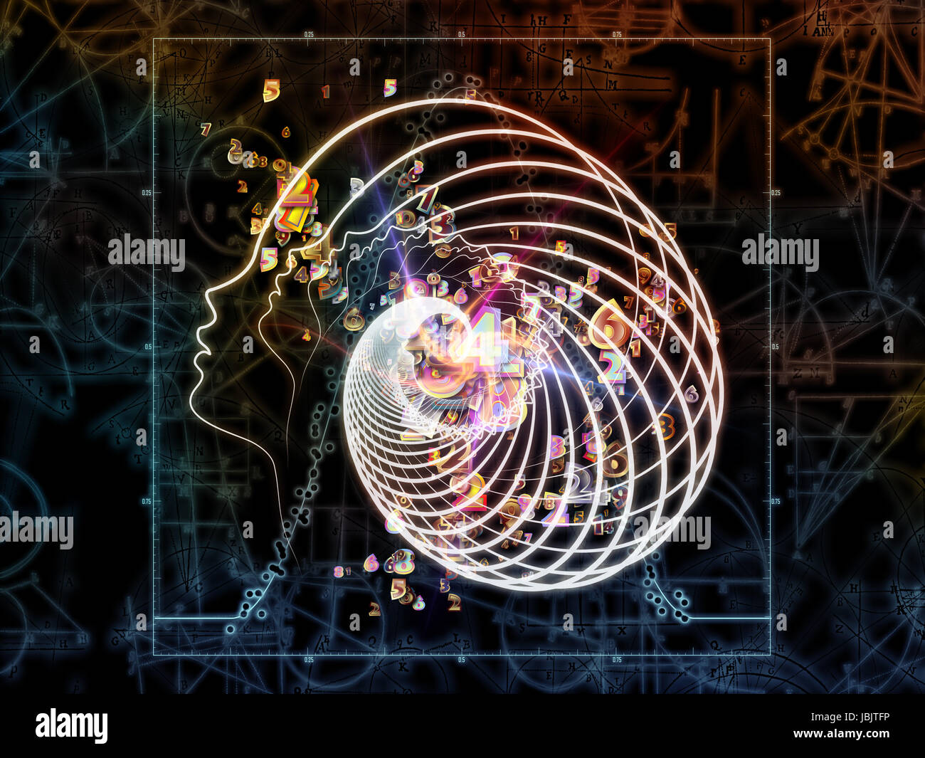 Strange Geometry series. Composition of line drawing, math and geometry ...