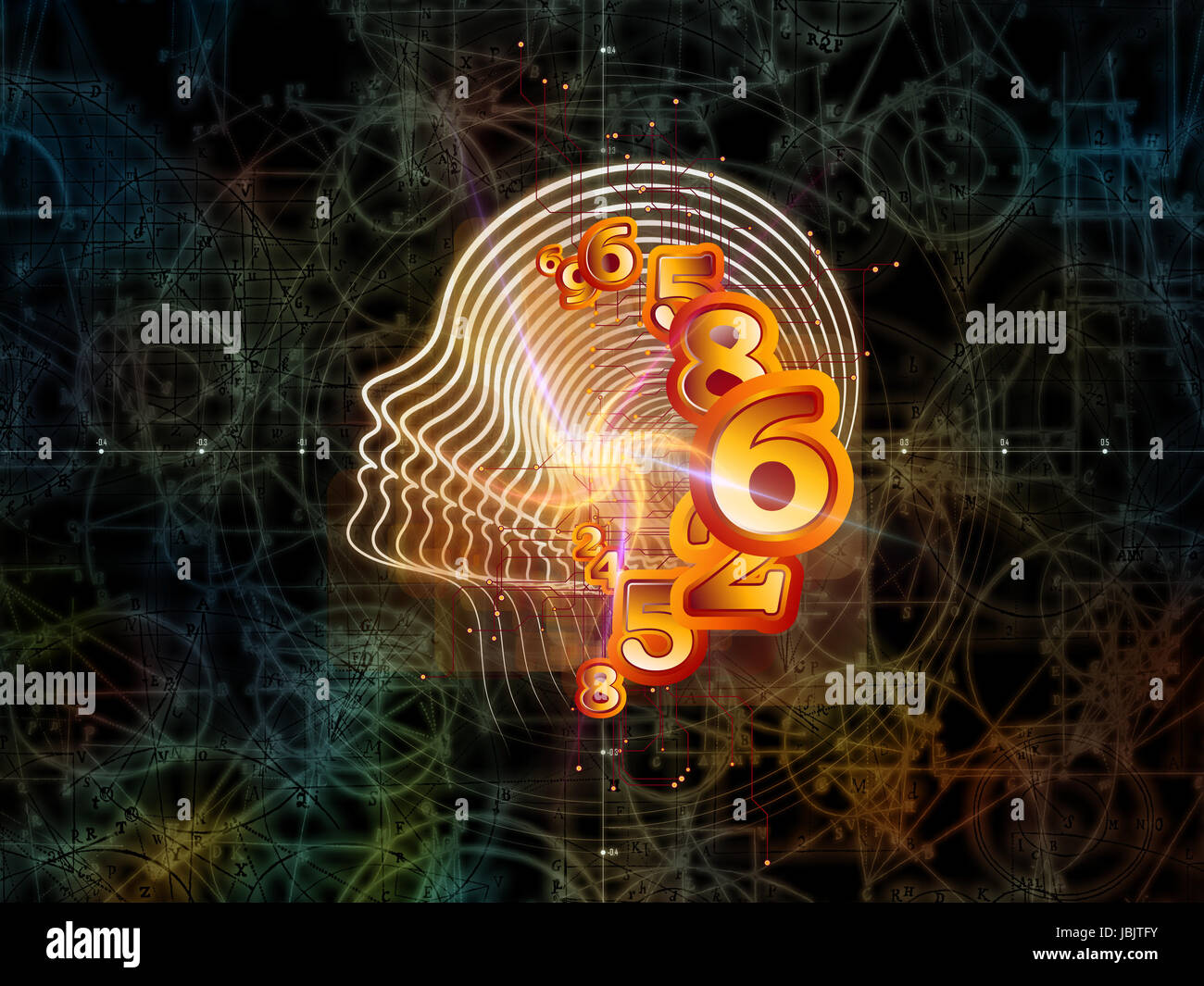 Strange Geometry series. Composition of line drawing, math and geometry ...