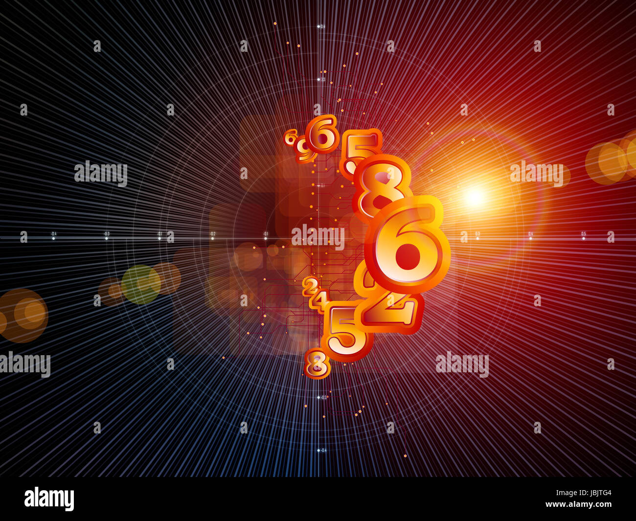 Strange Geometry series. Creative arrangement of line drawing, math and ...