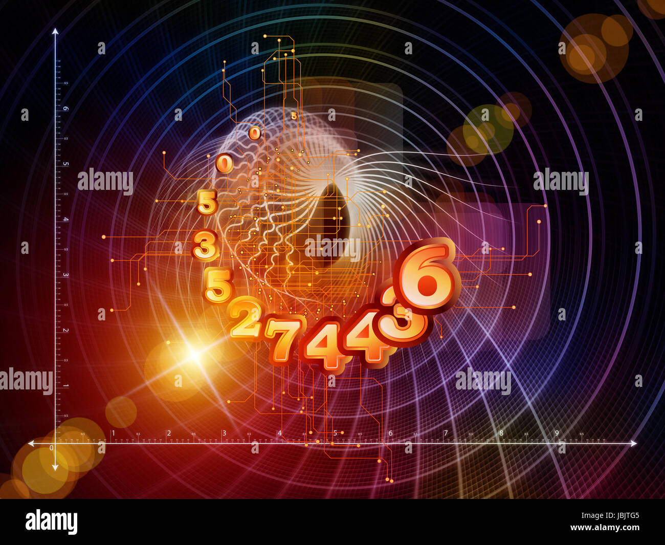 Strange Geometry series. Design made of line drawing, math and geometry ...