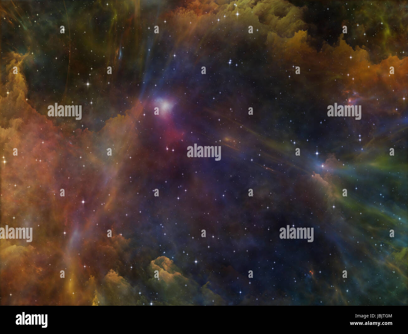 Deep Space series. Backdrop composed of nebula, stars and colors and ...