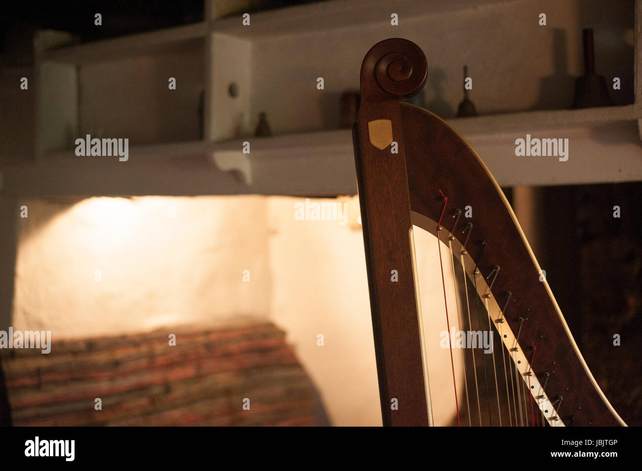 one of 16 pictures of the welsh Triple Harp taken in natural light at a ...