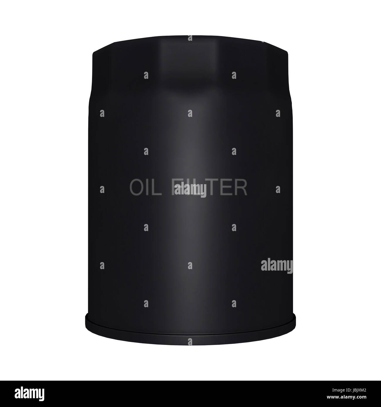 3D digital render of an oil filter isolated on white background Stock ...
