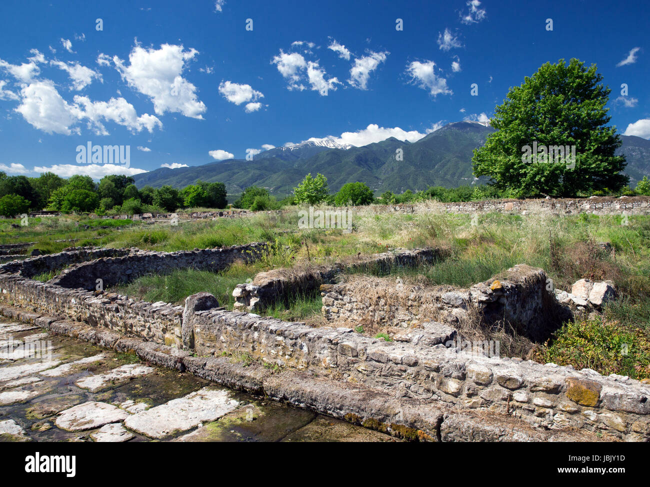 Ancient ruins in Dion, Greece Stock Photo - Alamy