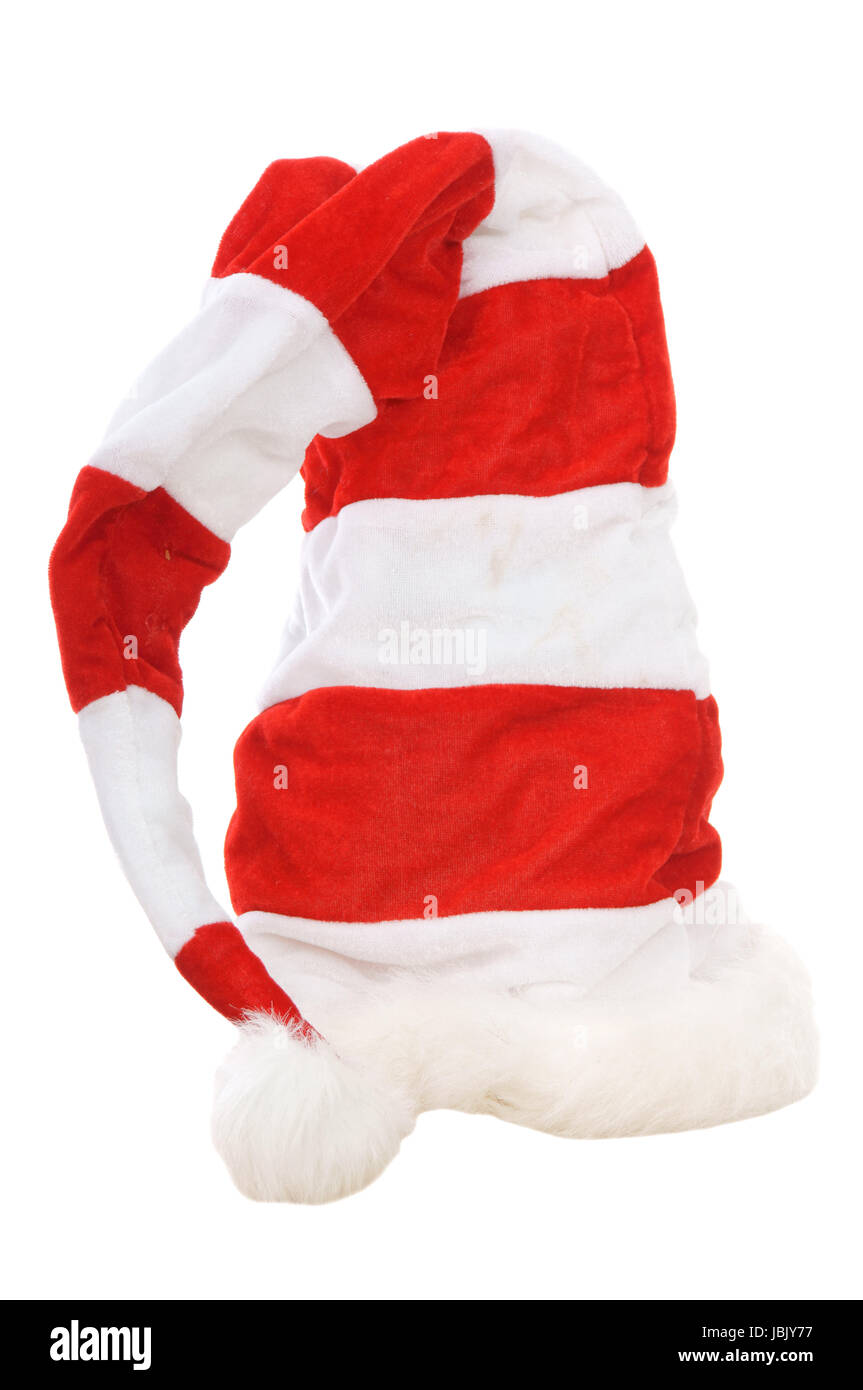 Santa hat isolated over a white background Stock Photo - Alamy