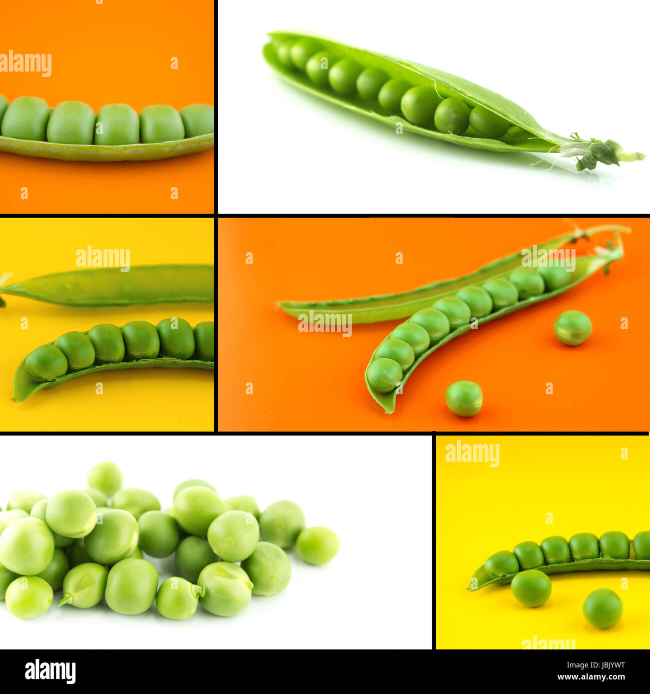 Healthy and organic food, Set of fresh pea Stock Photo - Alamy