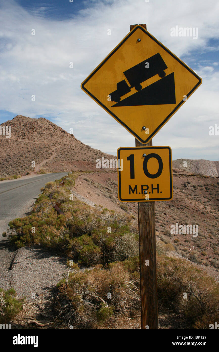 drive slow sign Stock Photo - Alamy