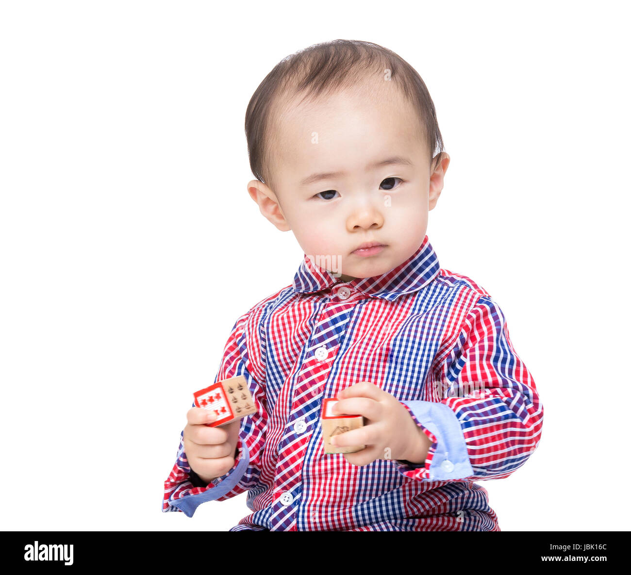 Cute baby feeling confused Stock Photo - Alamy