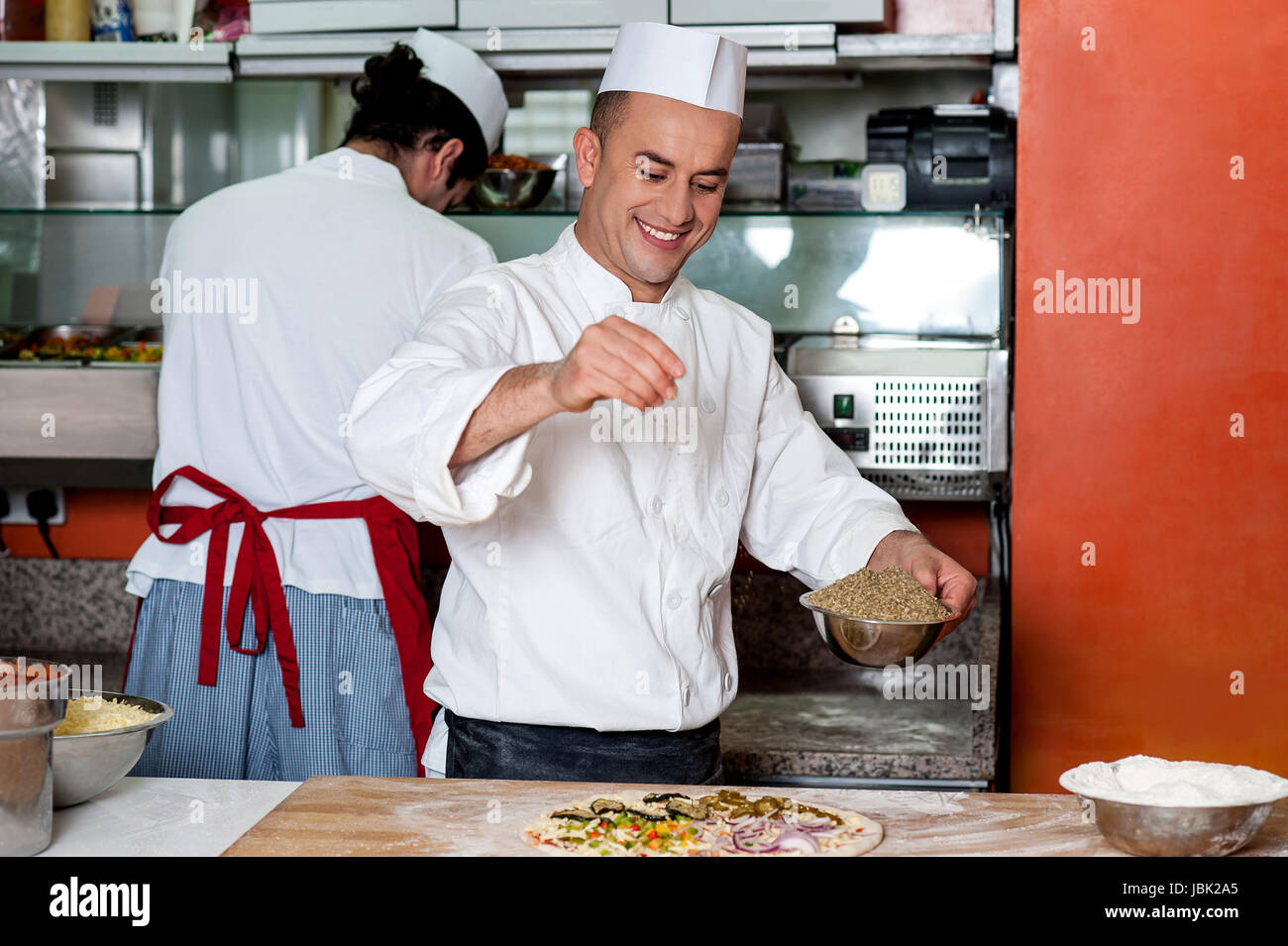 Chef kitchen back men High Resolution Stock Photography and Images - Alamy