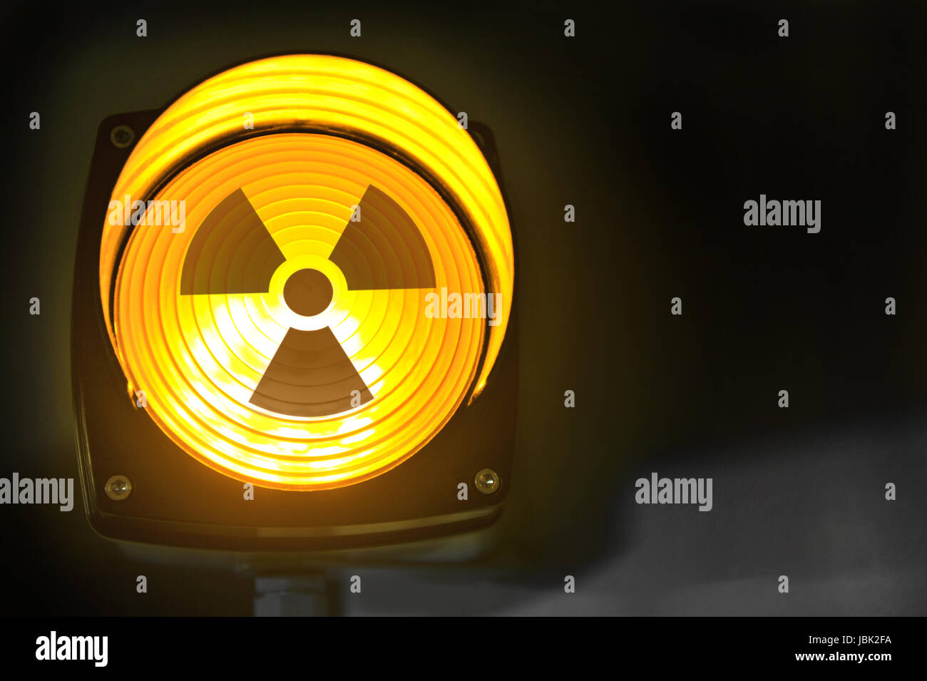 radioactive warning light Stock Photo - Alamy