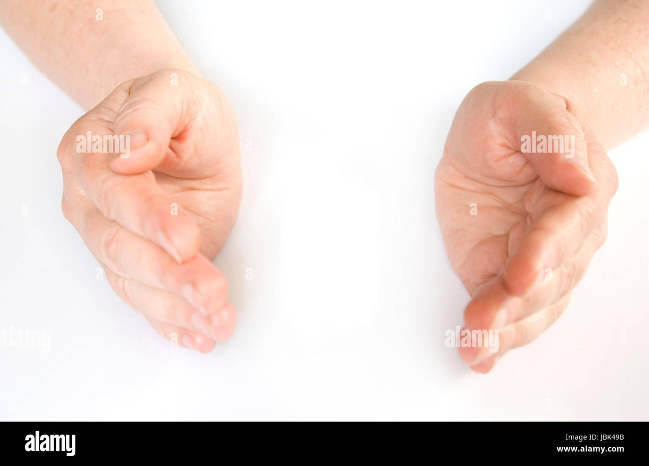 Hands isolation on a white background Stock Photo - Alamy