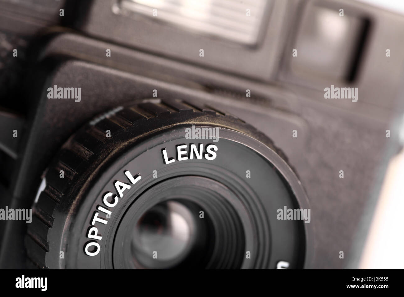 An old film plastic camera isolated on white Stock Photo - Alamy