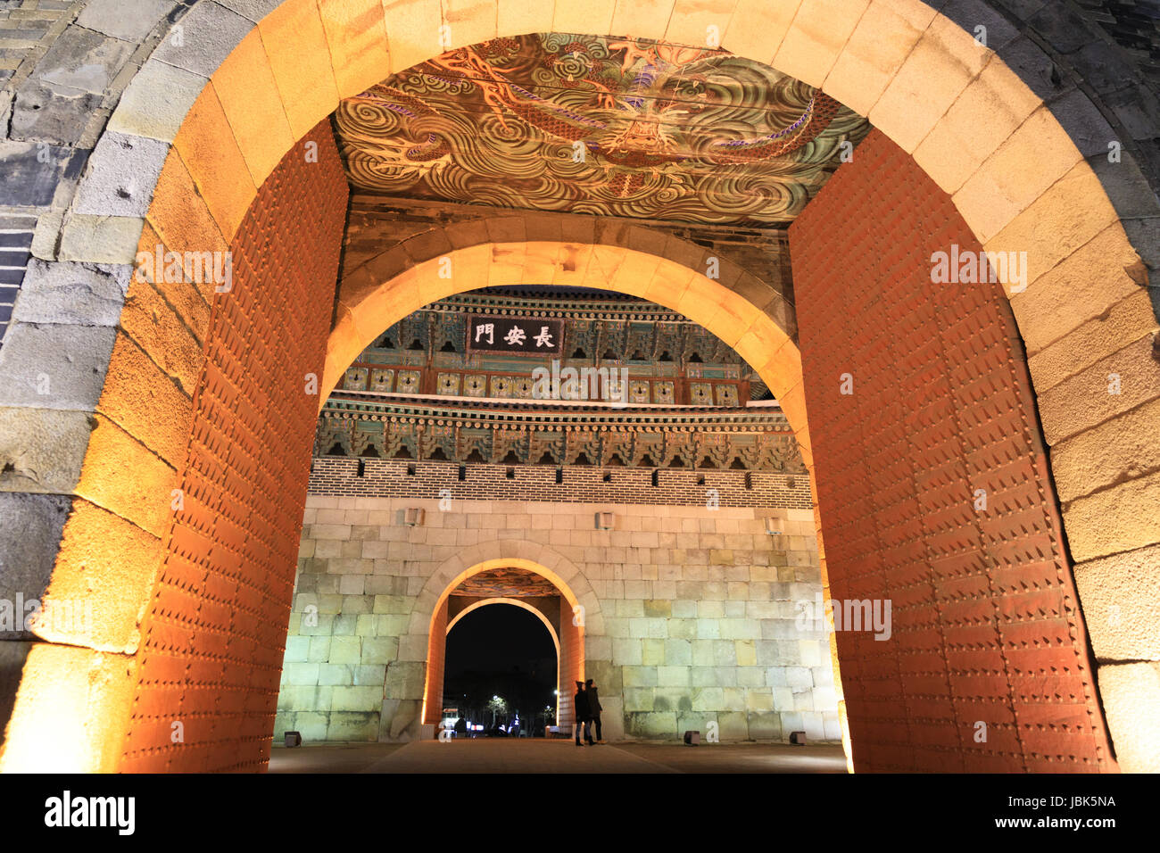 Hwaseong Fortress, Traditional Architecture of Korea in Suwon, South ...