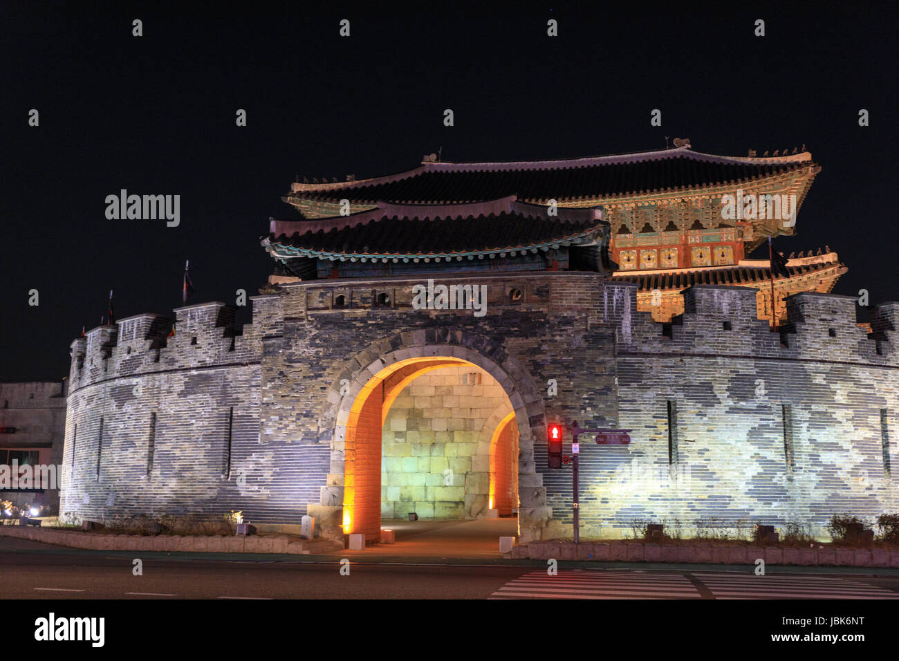 Hwaseong Fortress, Traditional Architecture of Korea in Suwon, South ...