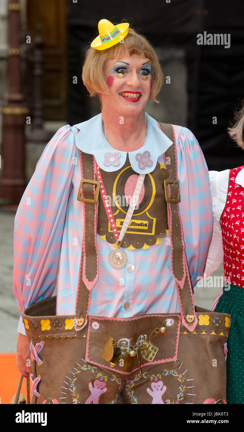 Artist and potter, Grayson Perry arrives at the Royal Academy Summer ...