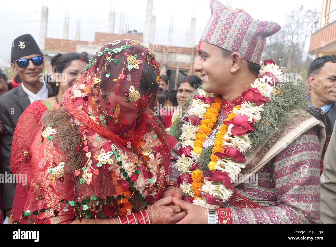 Nepali Traditional wedding ceremony bright and bright groom Stock Photo - Alamy