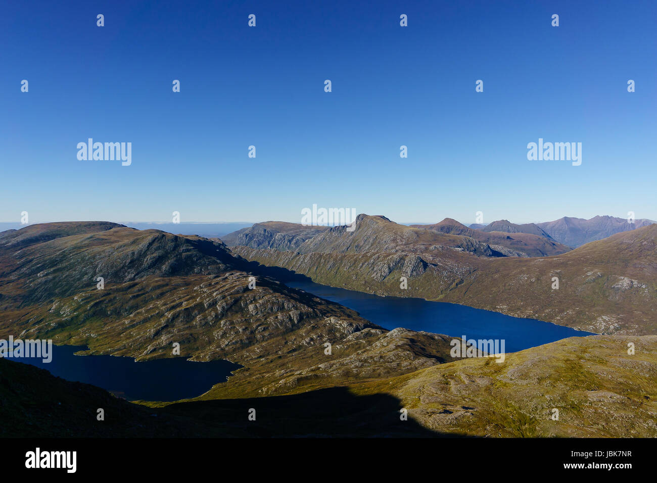 Lochan Fada and the Fisherfield Mountains Stock Photo - Alamy