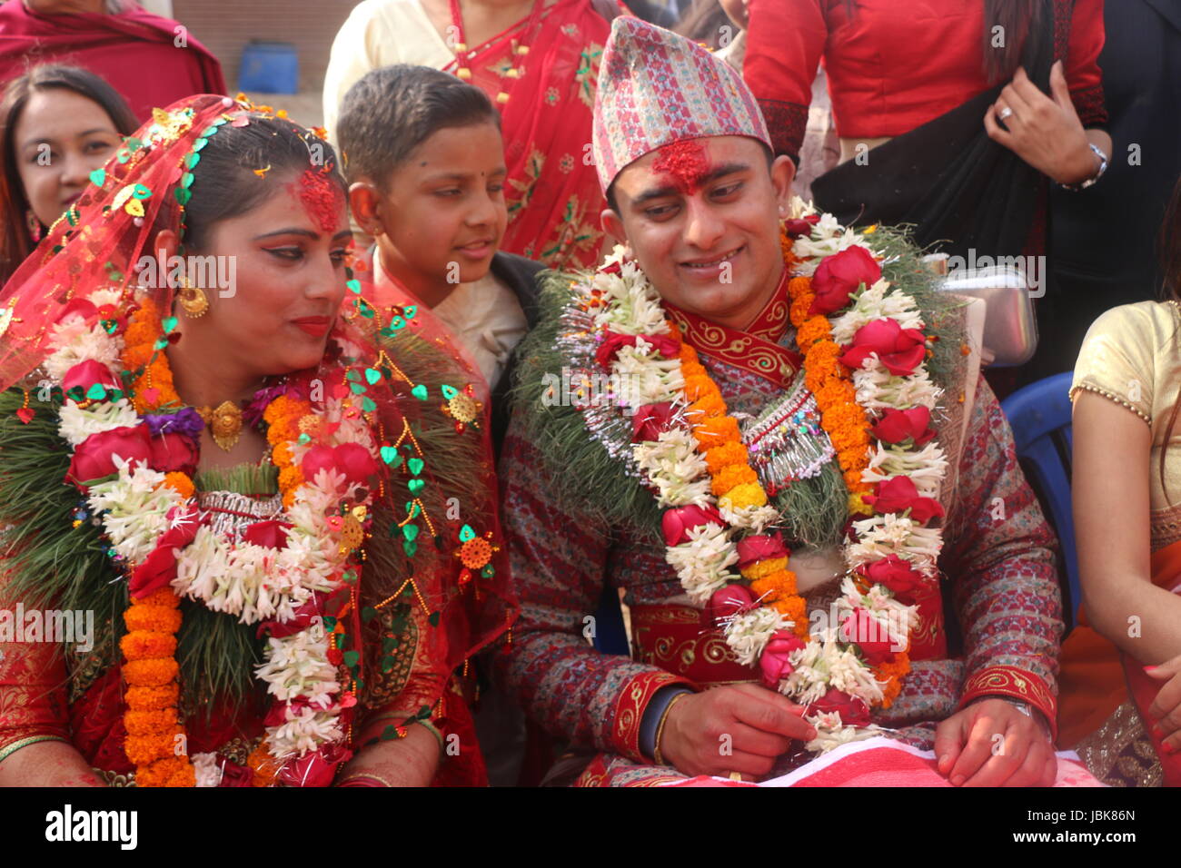 Nepali Traditional wedding ceremony bright and bright groom Stock Photo ...