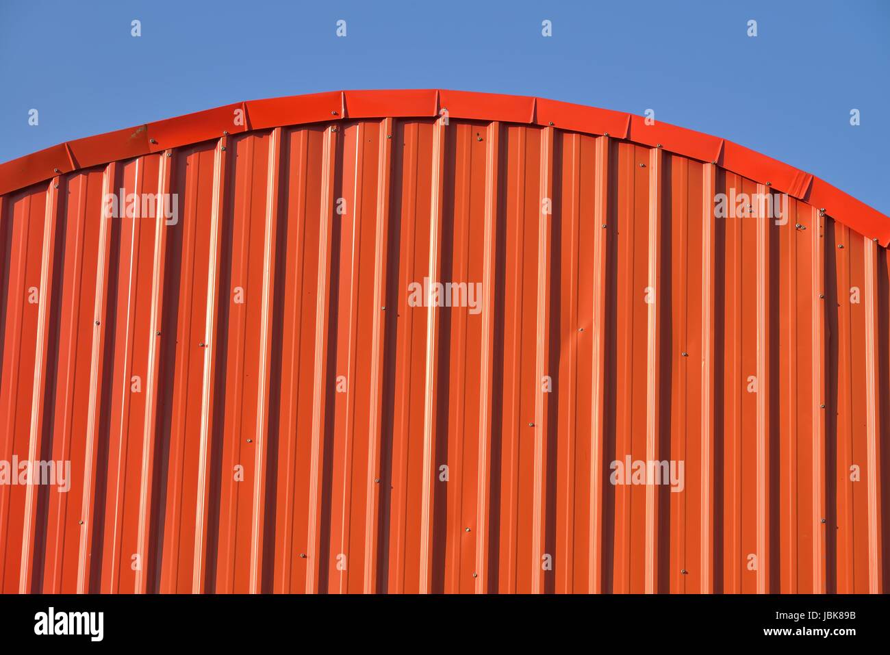 Orange curved roof Stock Photo - Alamy