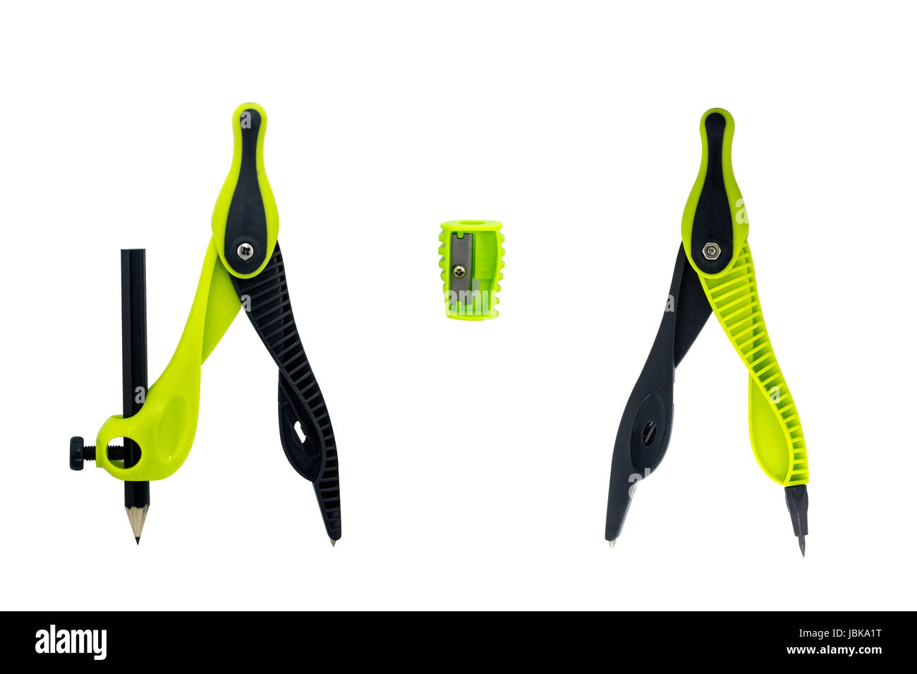 Plastic compass isolated on white Stock Photo - Alamy