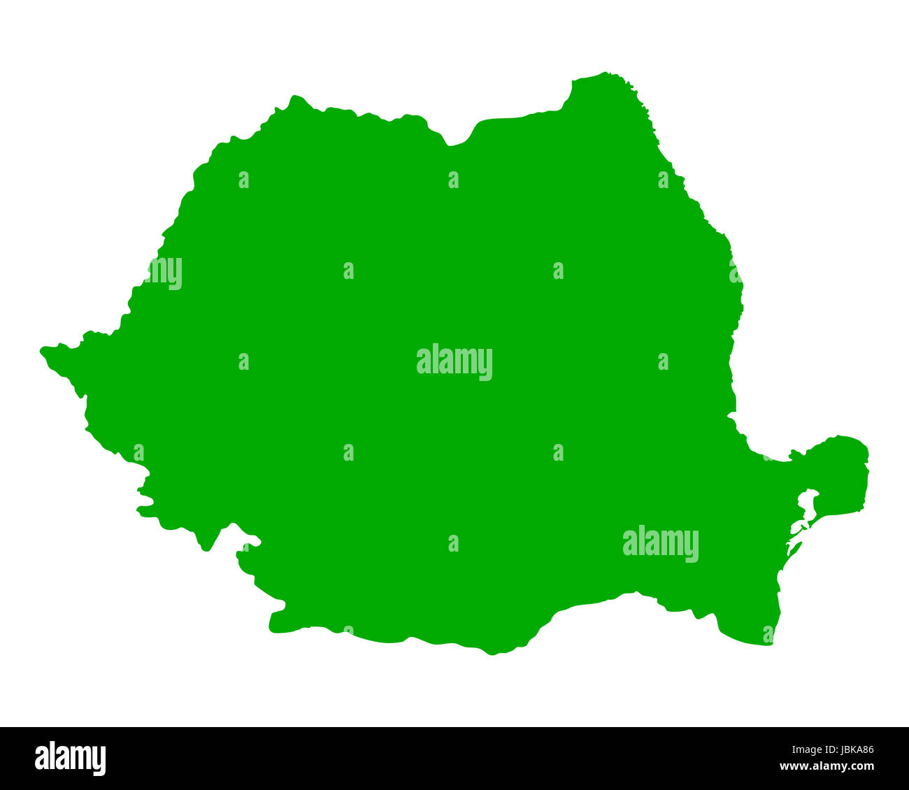 Karte von Rumänien Stock Photo - Alamy
