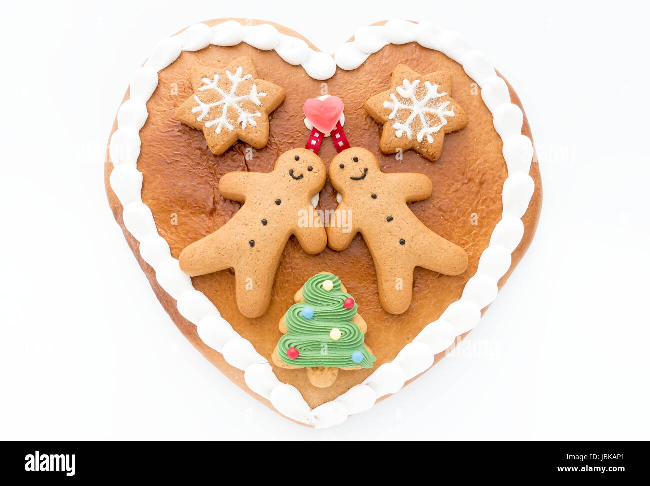 Christmas gingerbread heart hi-res stock photography and images - Alamy