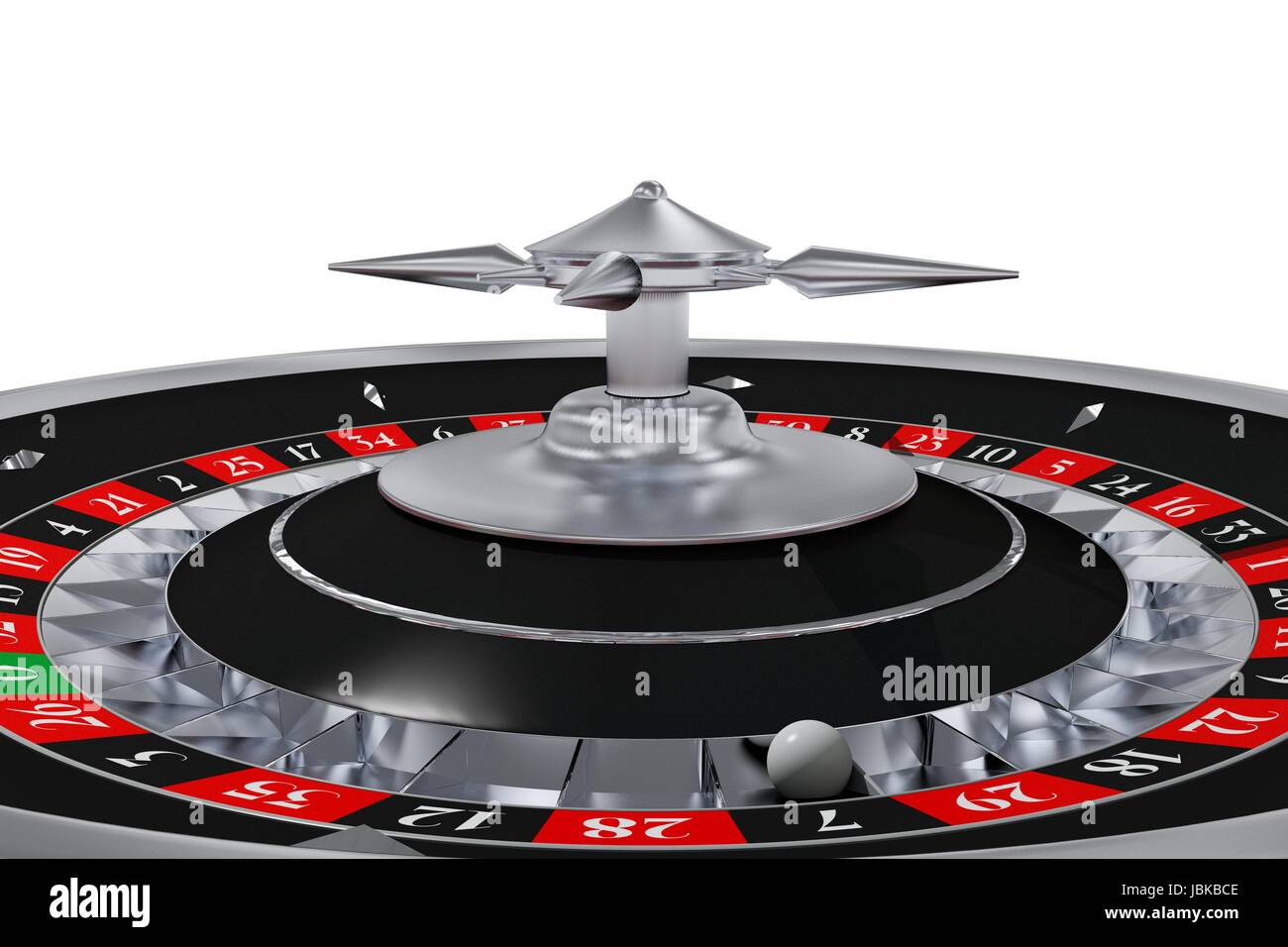 Isolated Roulette Wheel 3D Rendered Illustration. Side View Perspective ...