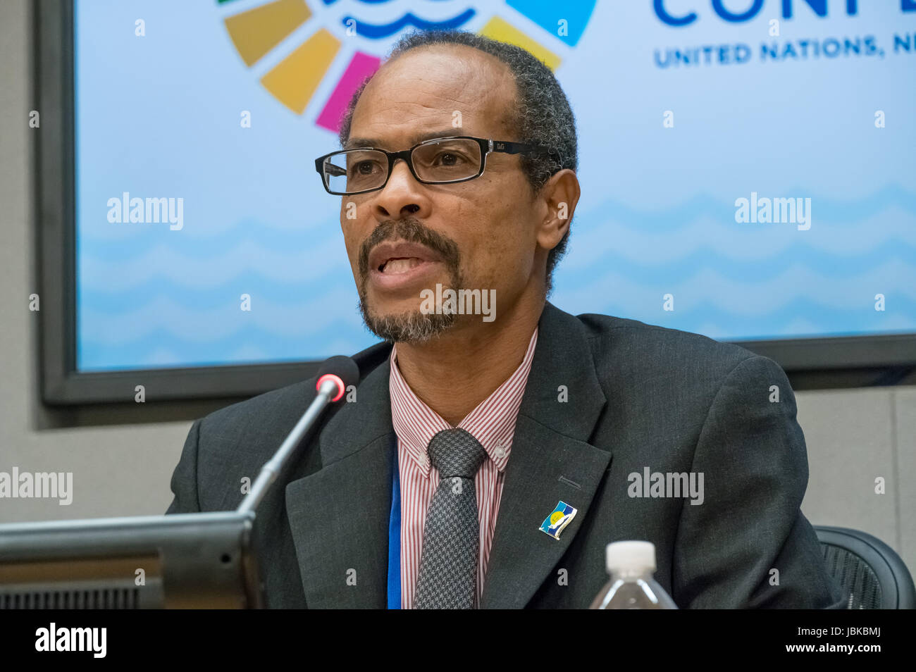 New York, United States. 08th June, 2017. Milton Haughton speaks with ...