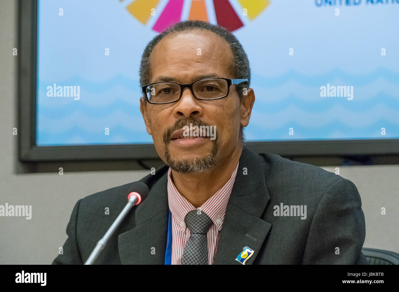 New York, United States. 08th June, 2017. Milton Haughton speaks with ...