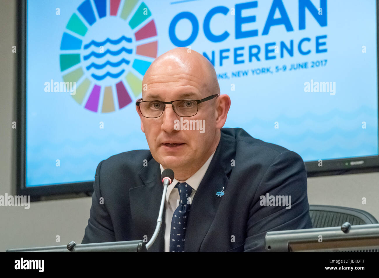 New York, United States. 08th June, 2017. Anthony Long speaks with the ...