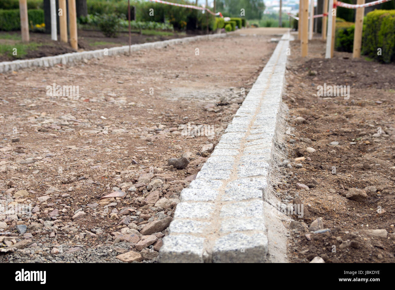Streets and path construction Stock Photo - Alamy
