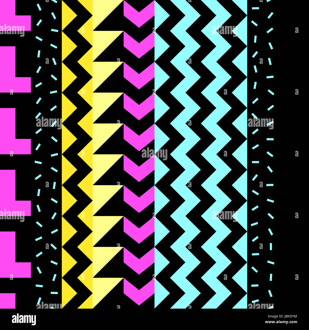 Retro color tribal seamless pattern. Fancy abstract geometric art print ...