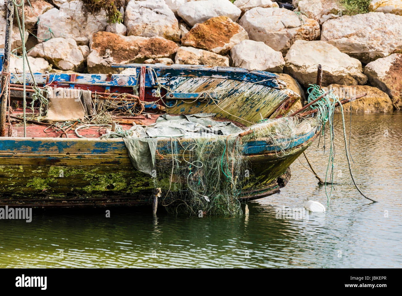 altes Fischerboot, old fishing boat Stock Photo - Alamy