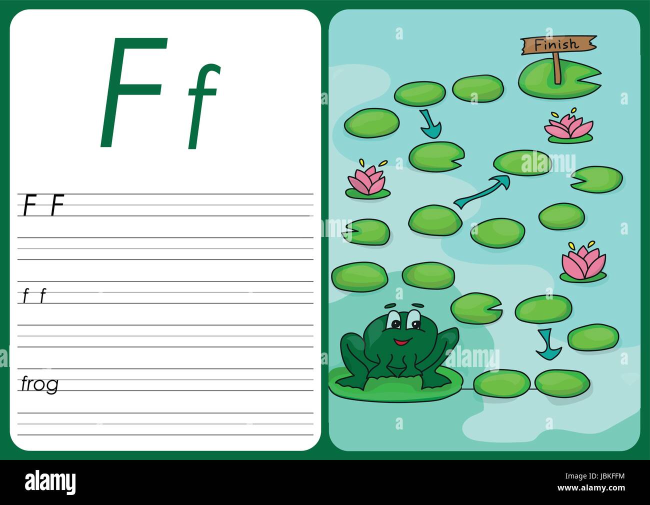 Cartoon frog game. Vector pages for children Stock Vector Image & Art ...