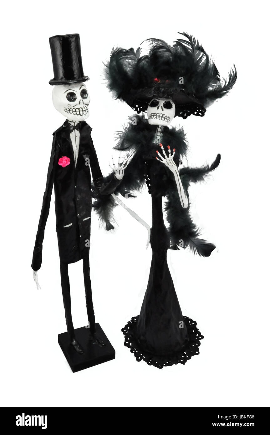 Mexican handcrafted catrinas Stock Photo - Alamy