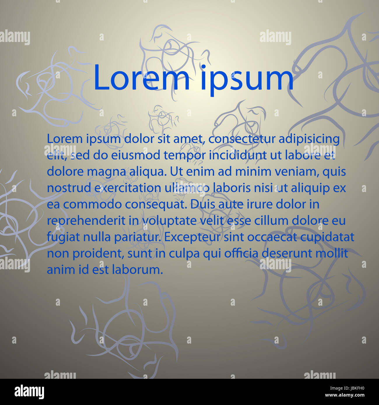 Vector illustration. Card design with artistic background Stock Photo ...