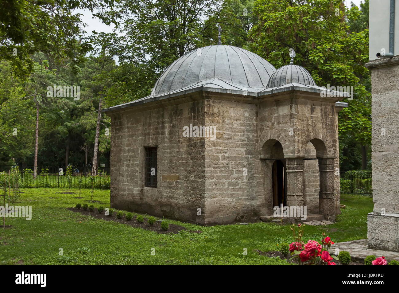 Ancient library in yard of mosque at Osman Pazvantoglu, Vidin town ...
