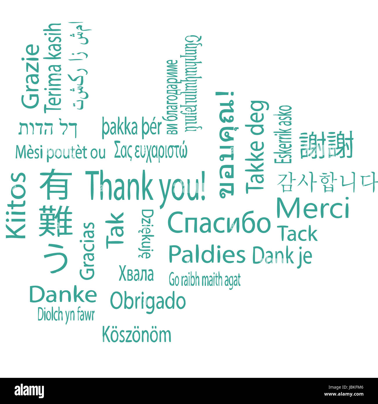 Thank you, different languages. Vector Stock Photo - Alamy