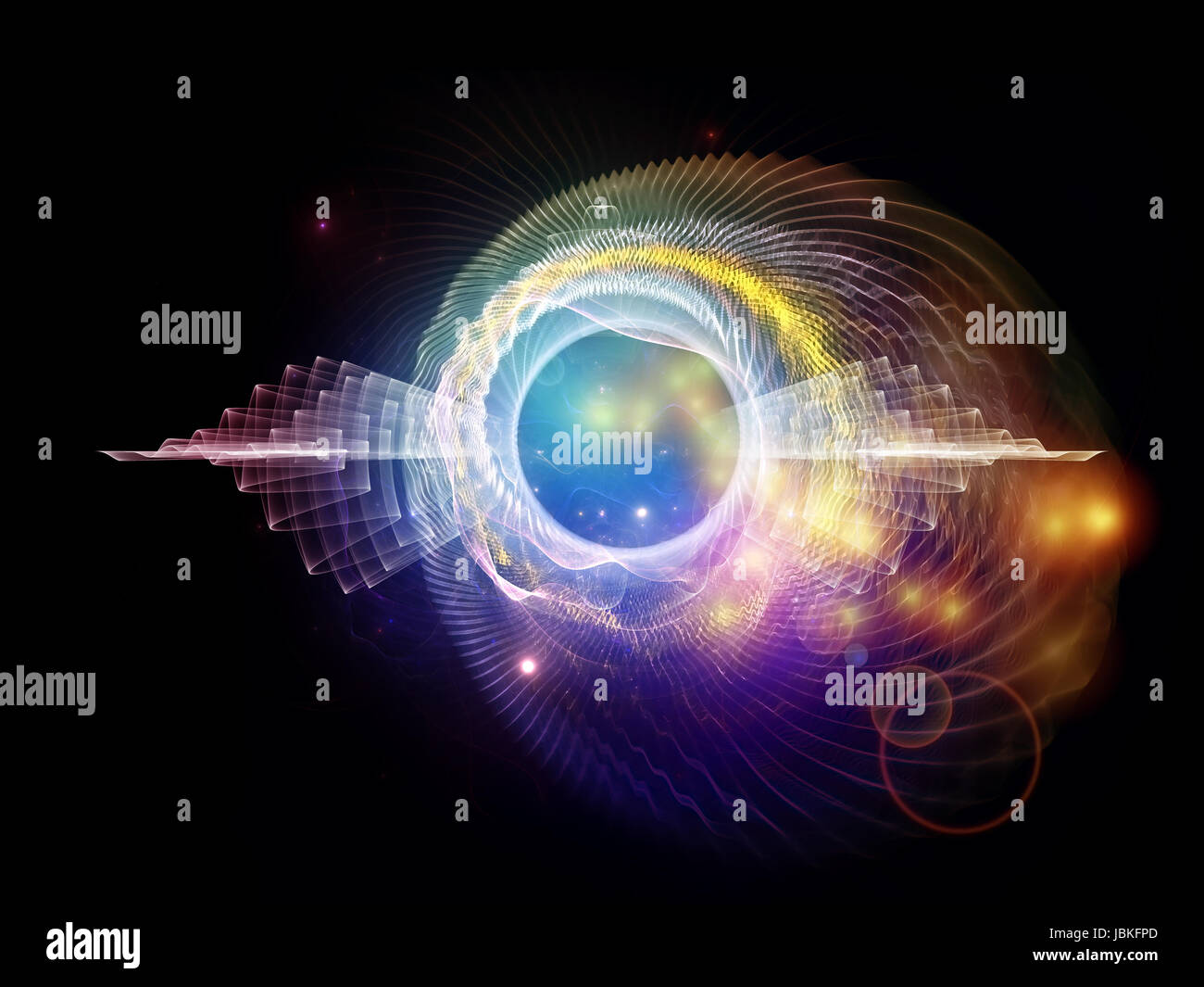 Atomic series. Interplay of lights and fractal elements on the subject ...